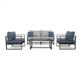 Holt Aluminum Patio Seating Set | Modern & Durable Outdoor Furniture